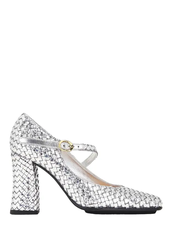 Bottega Veneta Step Pump - Silver