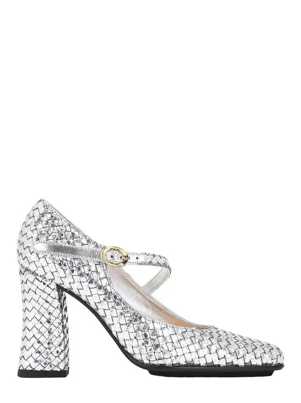 Bottega Veneta Step Pump - Silver