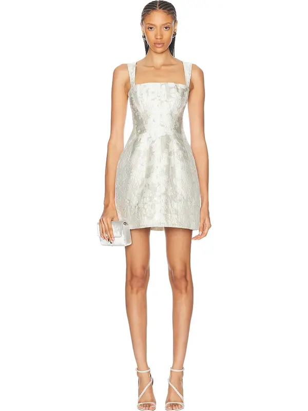 Simkhai Lydia Mini Dress - Silver