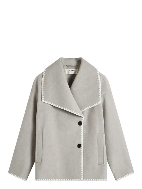 4TH & RECKLESS Darin Wool Coat - Grey