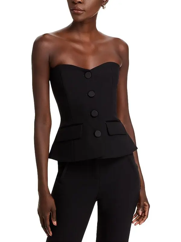 Veronica Beard Arlette Bustier - Black
