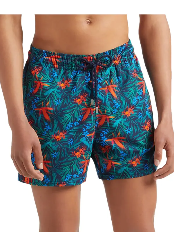 Vilebrequin Moorise Printed 4.5" Swim Shorts - Navy