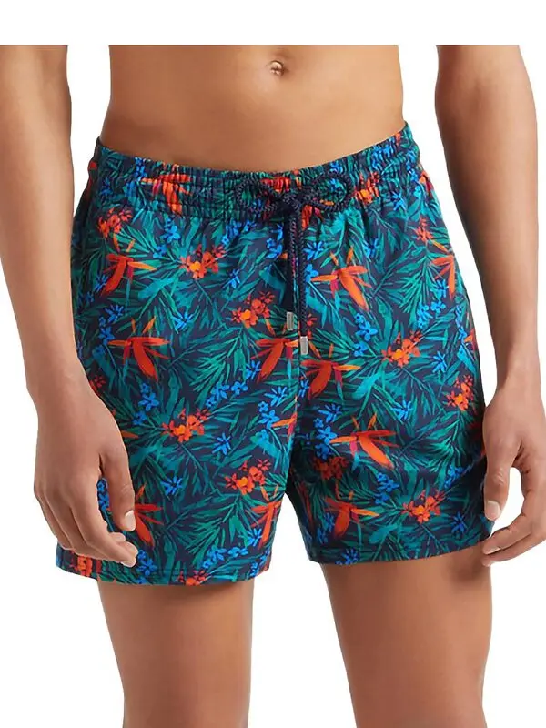 Vilebrequin Moorise Printed 4.5" Swim Shorts - Navy