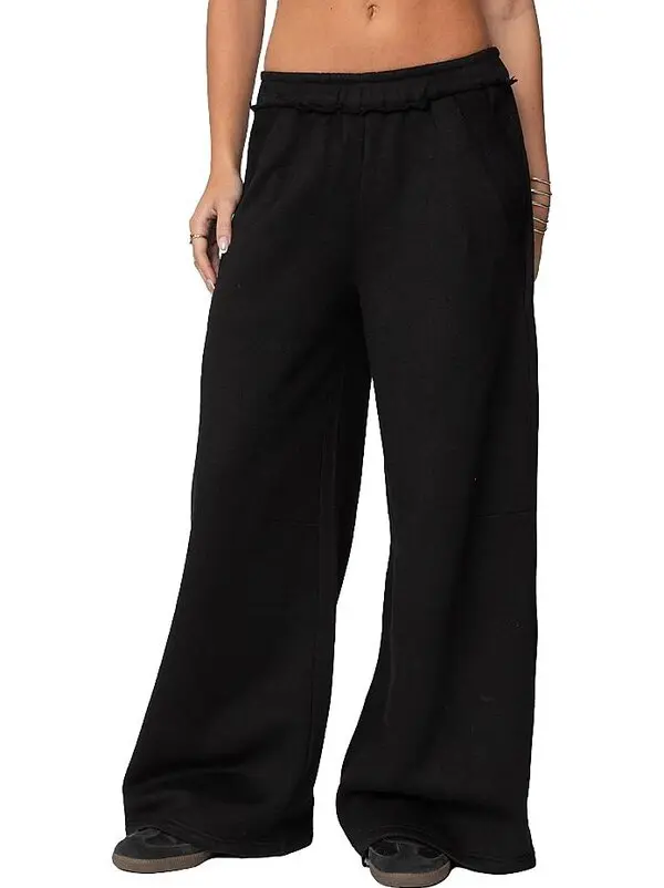 EDIKTED Kori Oversized Sweatpants - Black