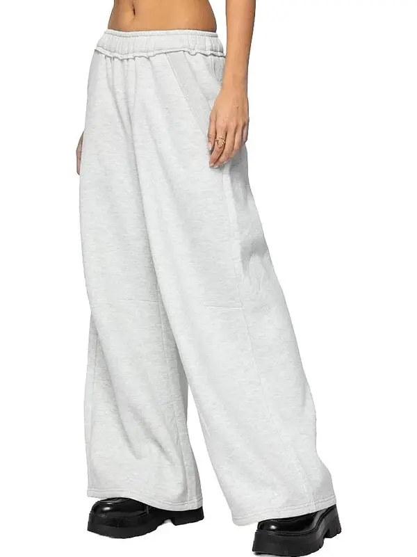 EDIKTED Kori Oversized Sweatpants - Gray-melange