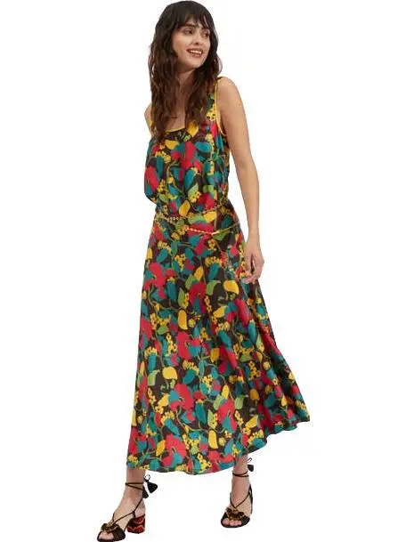 La DoubleJ Milano Skirt - Vines Brown