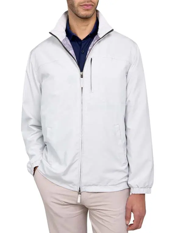 CON.STRUCT Regular Fit Solid Recycled Performance Golf Jacket - Grey