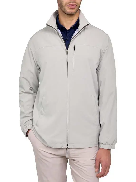 CON.STRUCT Regular Fit Solid Recycled Performance Golf Jacket - Stone