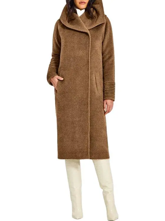 Sentaler Hooded Wool And Alpaca-blend Coat - Dark Camel