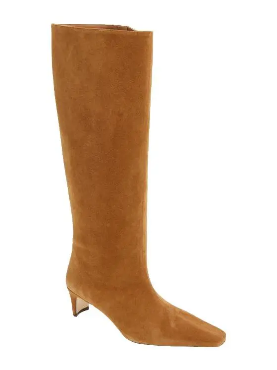 Staud Wide Shaft Wally Knee High Boots - Tan