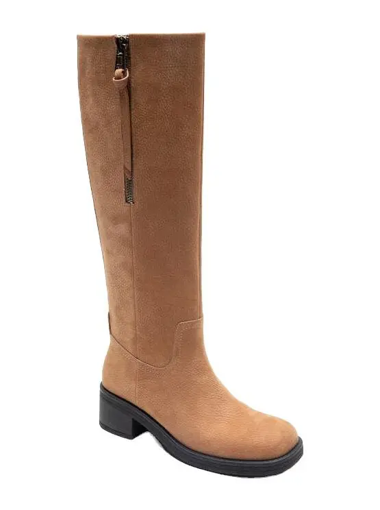 Aerosoles Morisson Knee High Boot - Camel Pebbled Nubuck