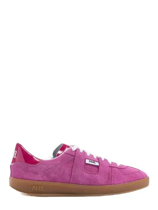 P448 Monza Leather And Suede Sneakers - Punch