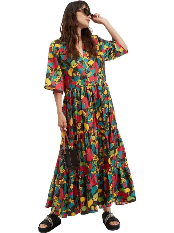 La DoubleJ The J Dress - Vines Brown