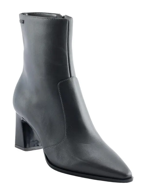 Dkny Sunny Pointed Toe Bootie - Gry - Grey