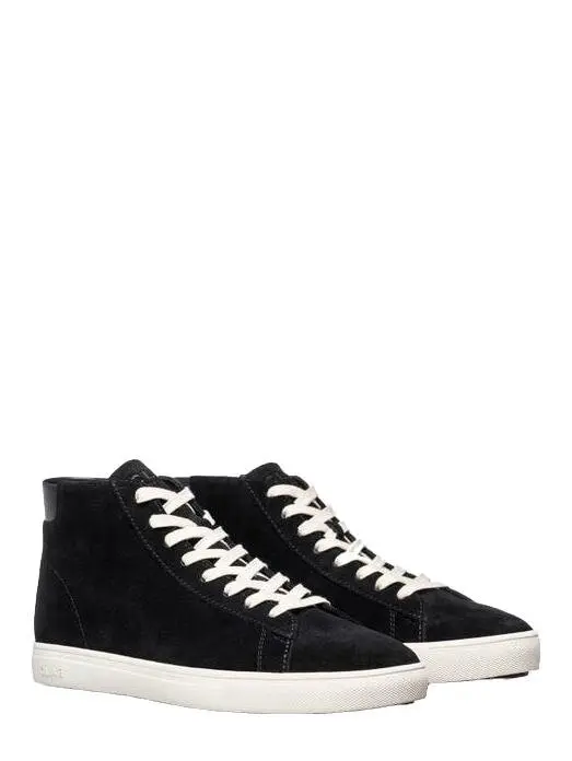 Clae Bradley Mid-top Leather Sneakers - Black Suede