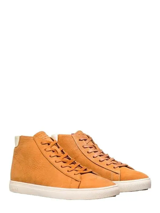 Clae Bradley Mid-top Leather Sneakers - Wheat Nubuck