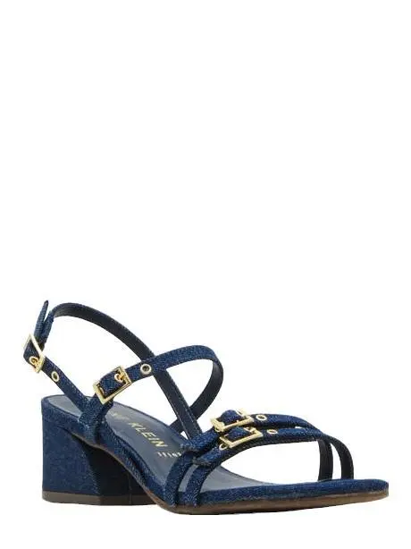 Anne Klein Mackenzie Strappy Sandals - Denim