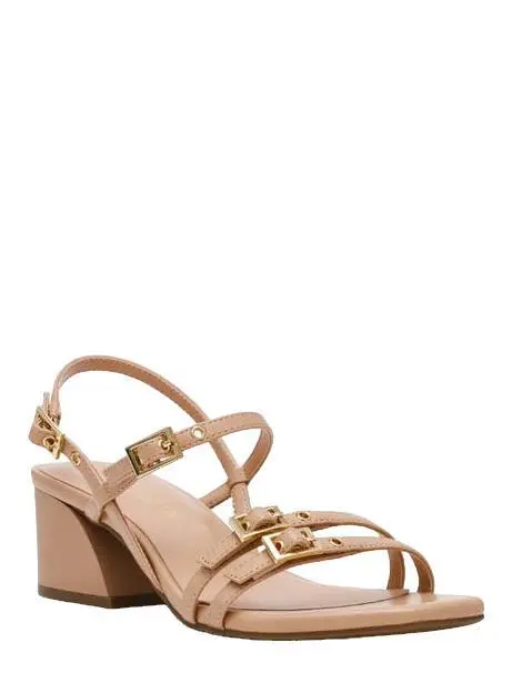 Anne Klein Mackenzie Strappy Sandals - Tan Smooth