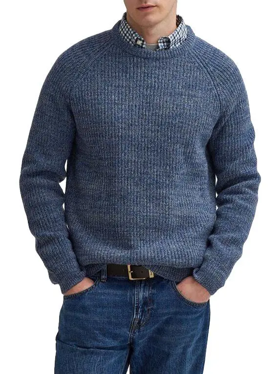 Barbour Horseford Wool Crewneck Sweater - River Blue