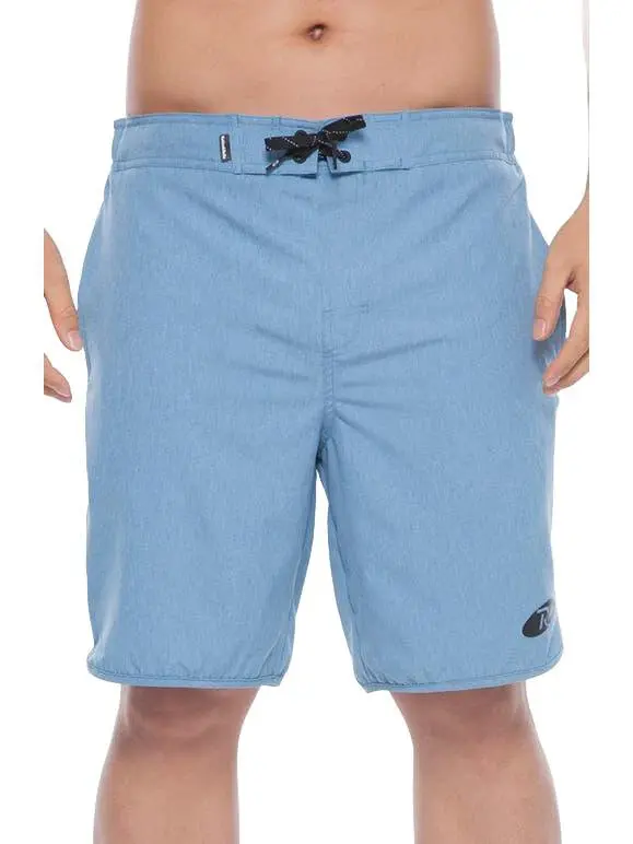 ROKKA&ROLLA Quick-dry Stretch Swim Trunks - Light Blue