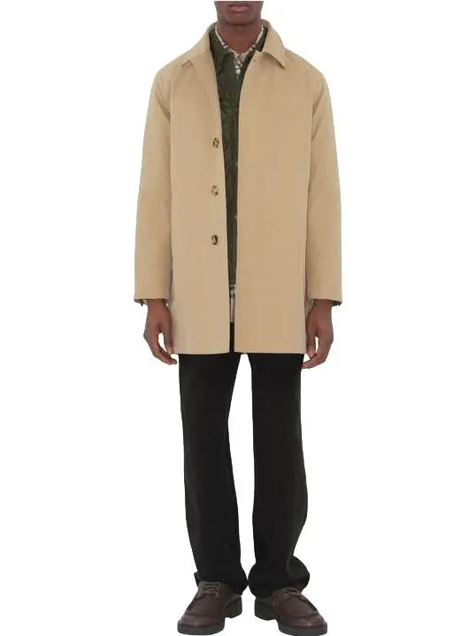Burberry Short Camden Heritage Car Coat - Honey