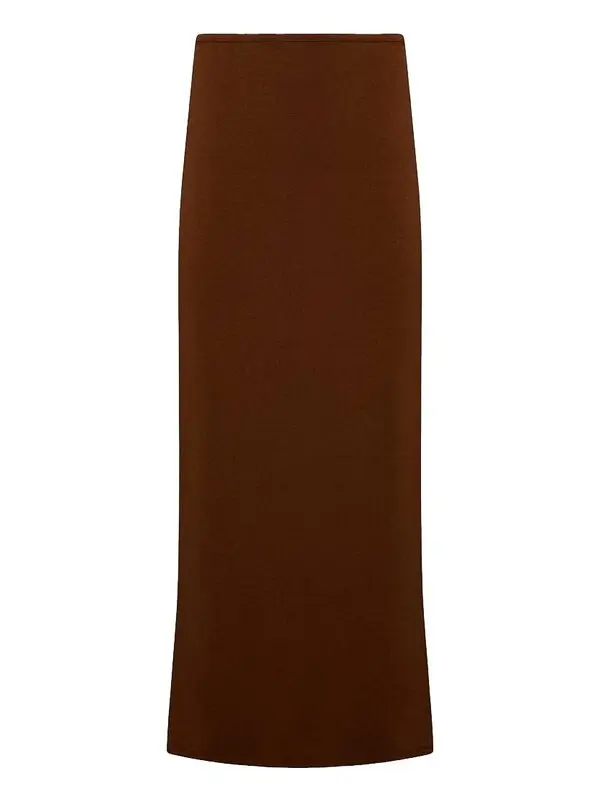 WeWoreWhat Pull On Midi Skirt - Saddle