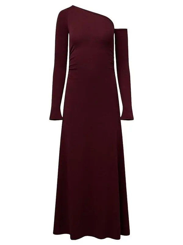 WeWoreWhat Long Sleeve Off Shoulder Midi Dress - Eggplant