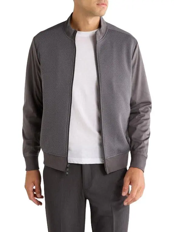 Robert Barakett Curtin Full Zip Jacket - Smoke