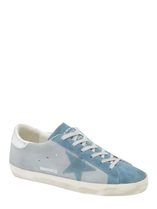 Golden Goose Super-star Low Top Sneaker - Grey/ Blue/ Silver