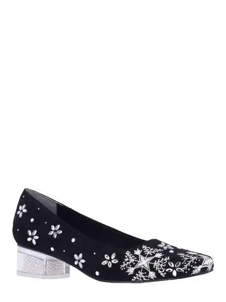 J. Reneé Snowflayke Pumps - Black/ White