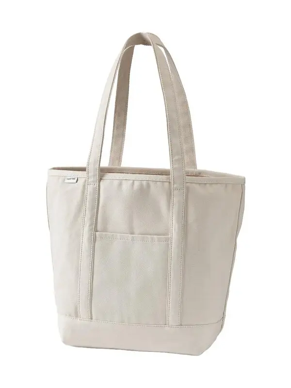 LANDS' END Open Top Canvas Tote - Natural/natural