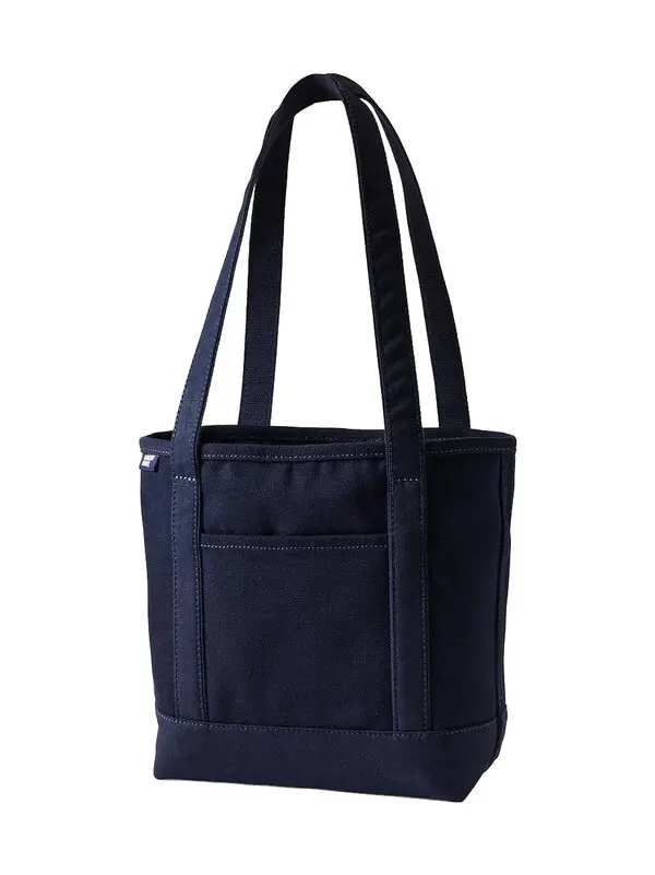 LANDS' END Open Top Canvas Tote - True Navy
