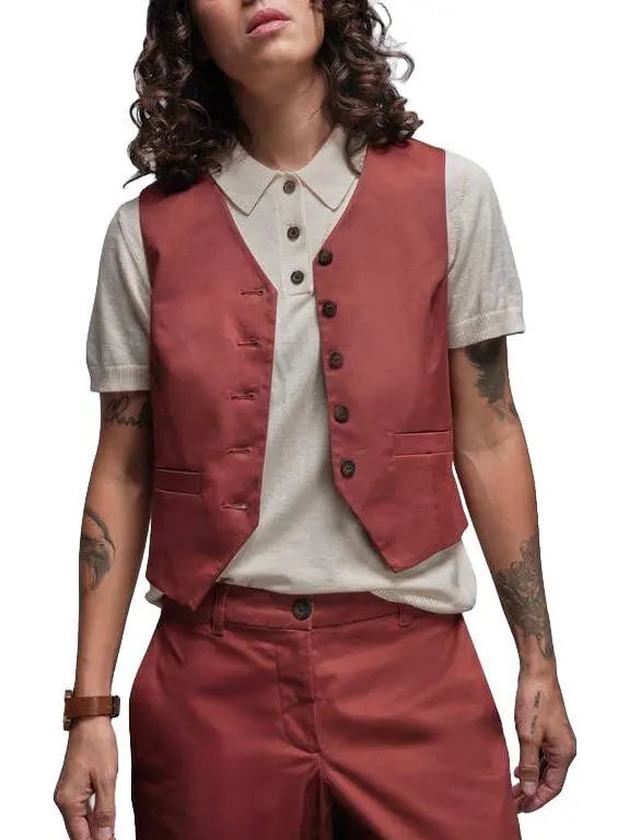 WILDFANG Tailored Fit Vest - Cinnamon