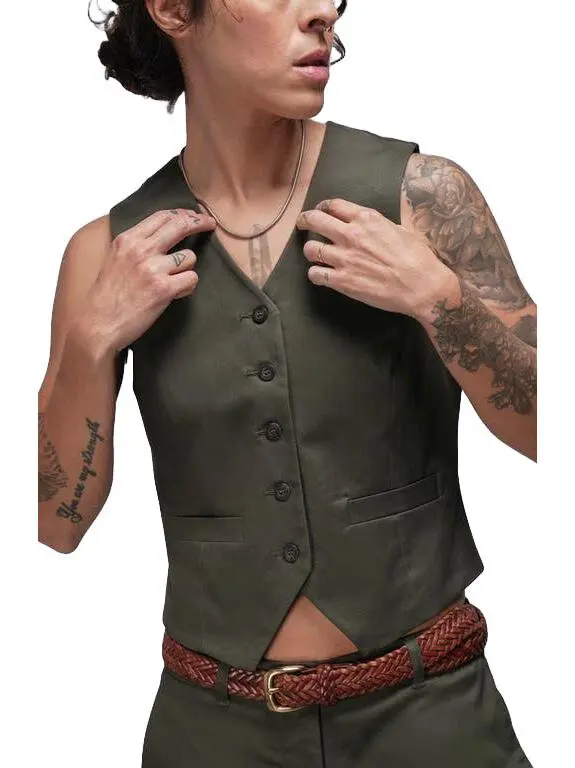 WILDFANG Tailored Fit Vest - Spruce