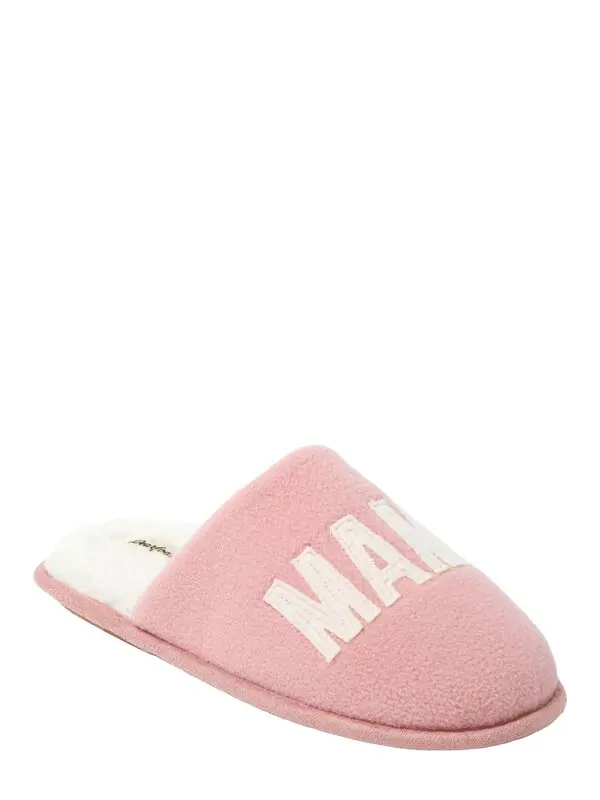 DEARFOAMS Carley Mama Bear Scuff Slipper - Blush
