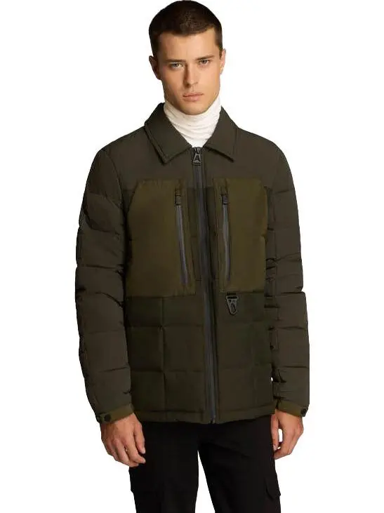 ALPENHAUS Berdiac Mixed Media Quilted Jacket - Moss