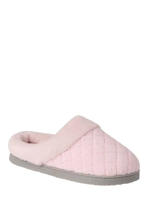 DEARFOAMS Libby Quilted Terry Clog Slipper - Fresh Pink