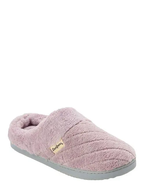 DEARFOAMS Libby Quilted Terry Clog Slipper - Frosted Plum