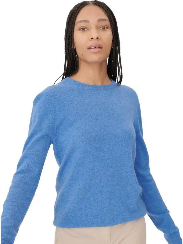 Gobi Cashmere Cashmere Crewneck Sweater - Blue