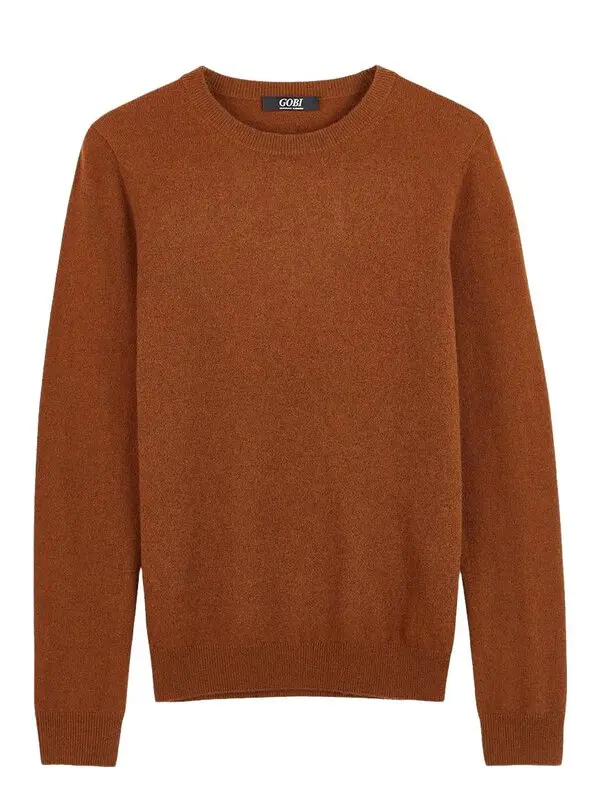 Gobi Cashmere Cashmere Crewneck Sweater - Chipmunk