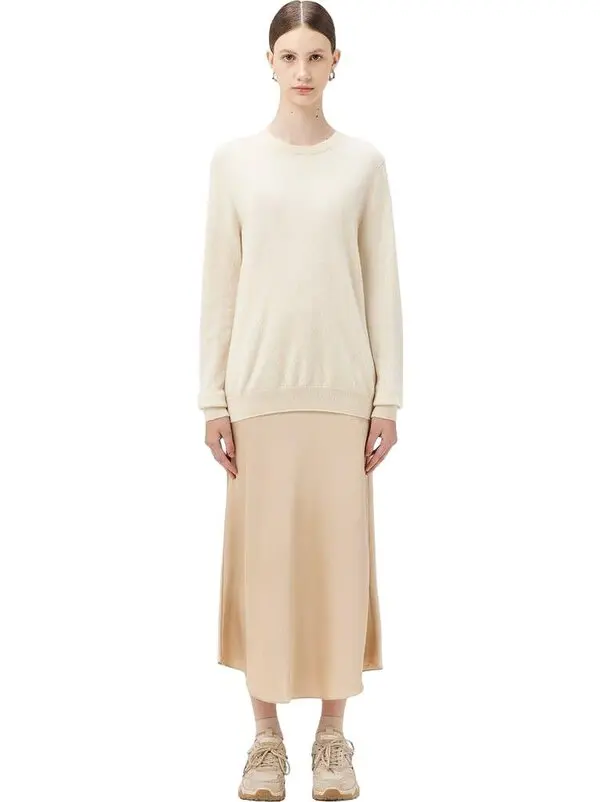 Gobi Cashmere Cashmere Crewneck Sweater - Off White