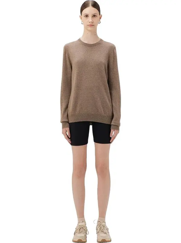 Gobi Cashmere Cashmere Crewneck Sweater - Taupe
