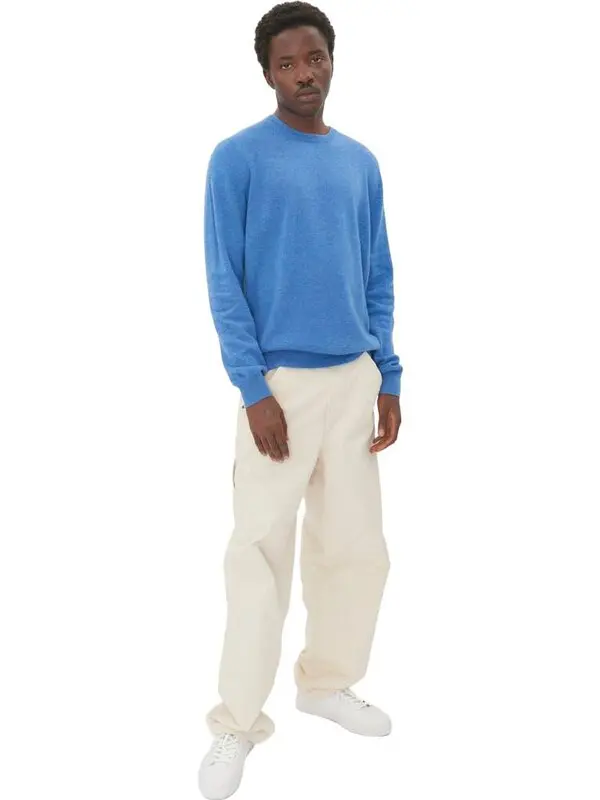 Gobi Cashmere Crewneck Cashmere Sweater - Blue