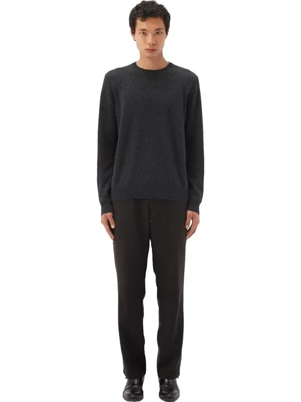 Gobi Cashmere Crewneck Cashmere Sweater - Charcoal