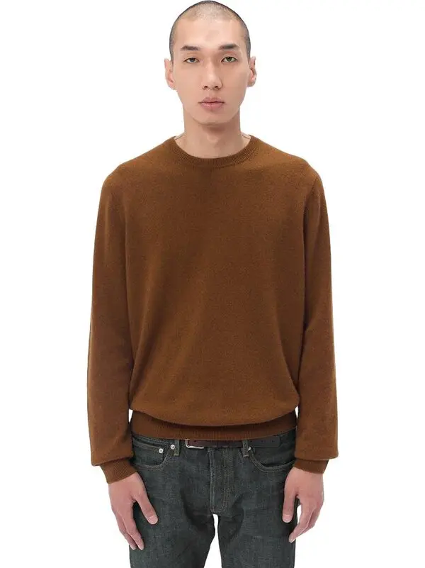 Gobi Cashmere Crewneck Cashmere Sweater - Chipmunk