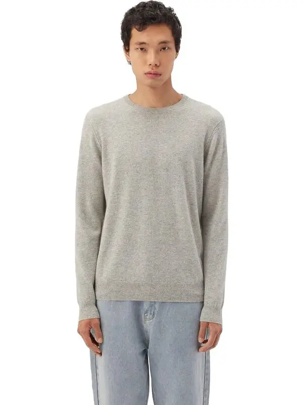 Gobi Cashmere Crewneck Cashmere Sweater - Dawn Blue