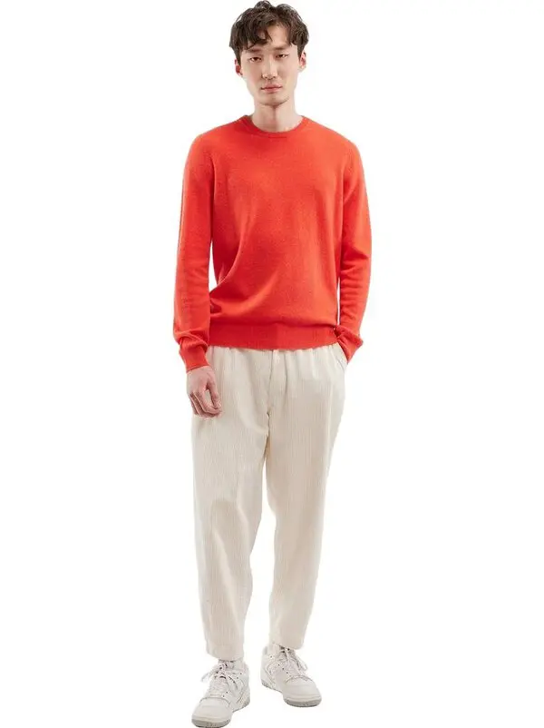 Gobi Cashmere Crewneck Cashmere Sweater - Fiesta