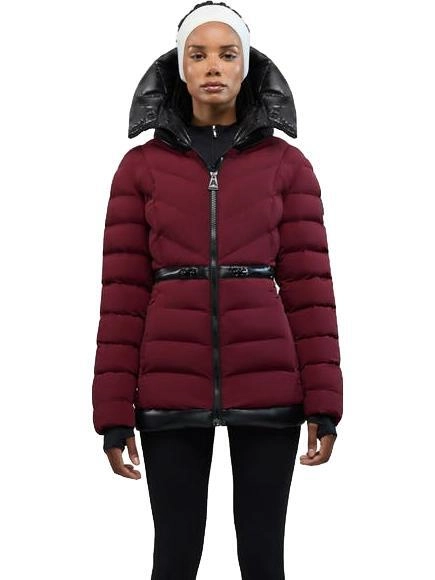 ALPENHAUS Everlong Lightweight Herringbone Quilted Puffer - Cabernet