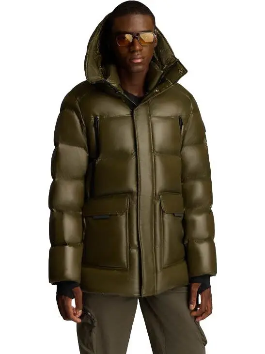 ALPENHAUS Oakmount Straight Fit Quilted Puff Parka - Olive