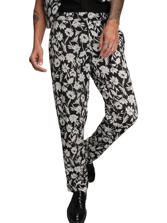 WILDFANG Empower Trouser - Monochrome Floral Black